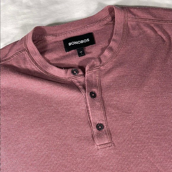 Bonobos | Shirts | Bonobos Mens Pale Rose Lightweight 3 Button Long ...